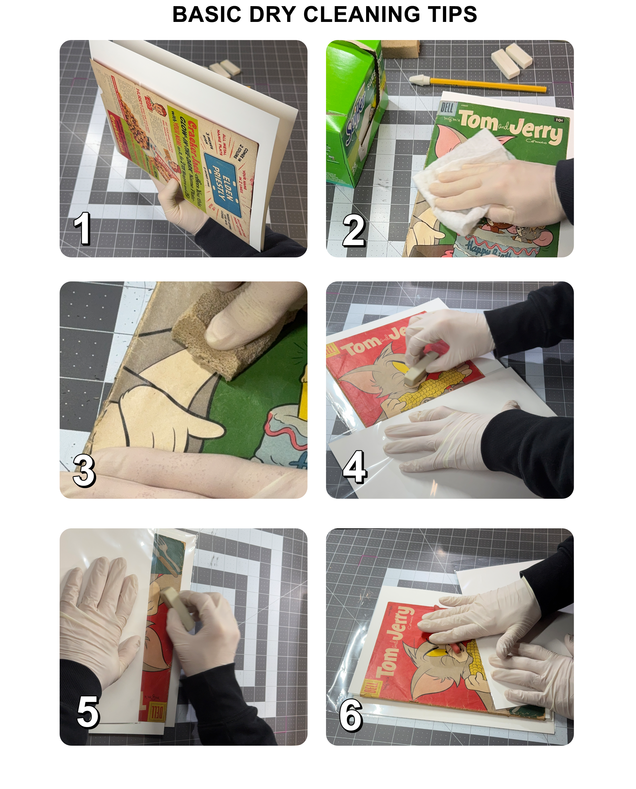 Comic book dry cleaning tutorial and conservation tips. Learn how to ...